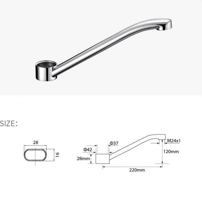 Kitchen mixer spout